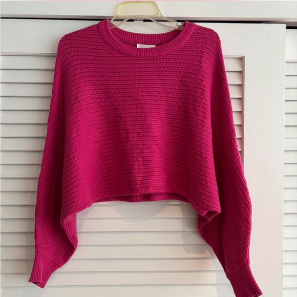 Line & Dot | Sweaters | Line Dot Pink Cropped Sweater | Poshmark